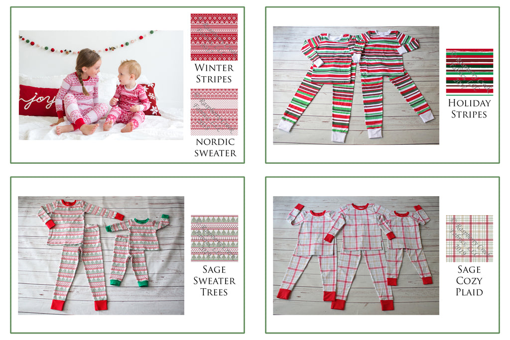 Kid's Christmas Pajamas – Sew Sweet, Sew Adorable
